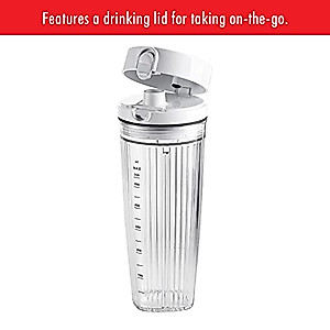 ZWILLING Enfinigy Personal Blender Jar with Drinking Lid and Vacuum Lid - White