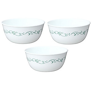 Corelle Livingware 28-Ounce Super Soup/Cereal Bowl, White, Set of 3