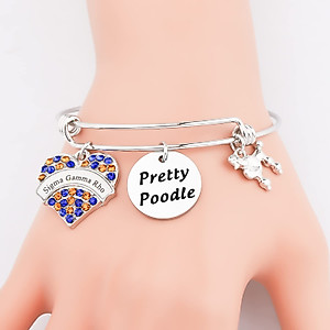 CENWA Sorority Gift Pretty Poodle Bracelet Sorority Gift For Soror Sister (Pretty Poodle br)