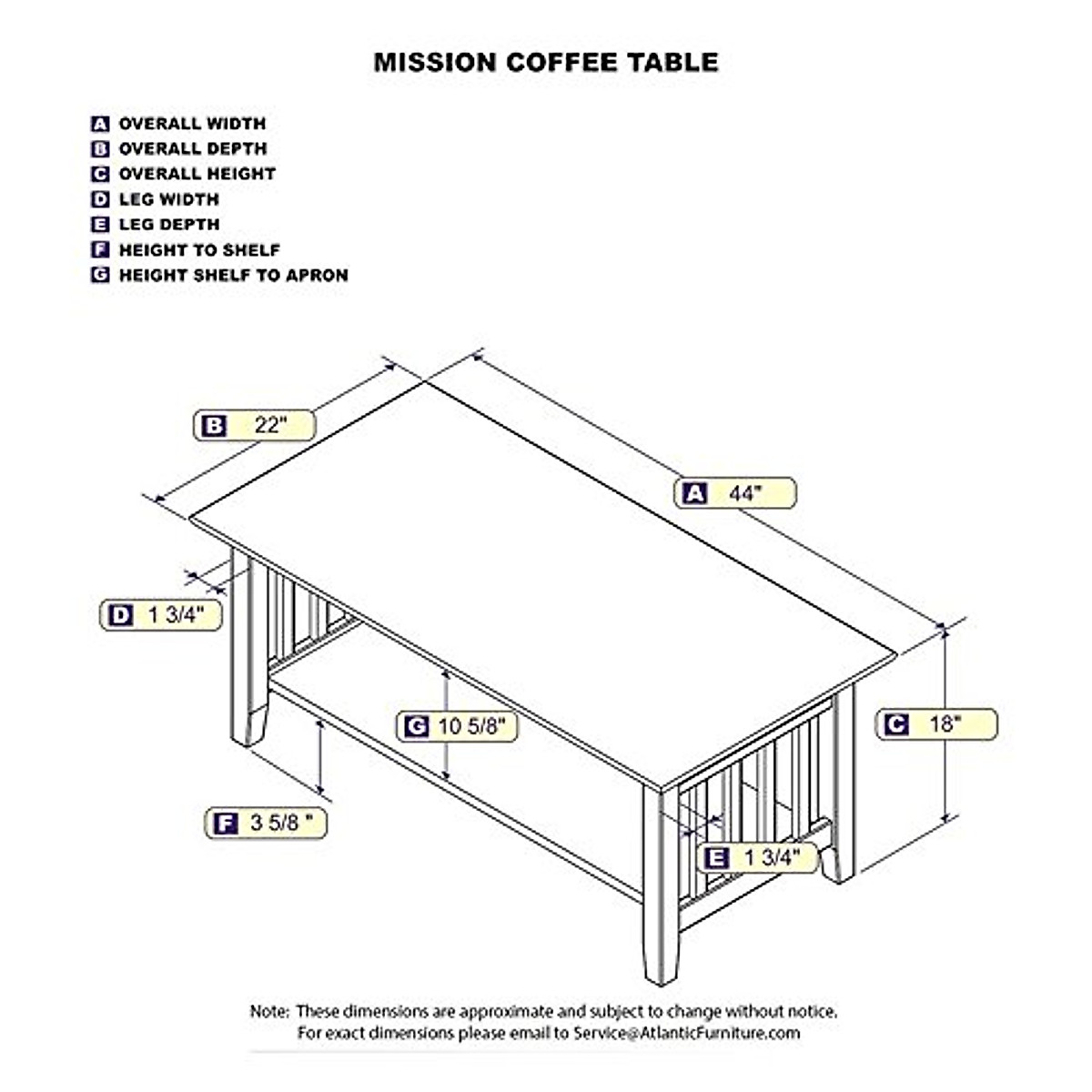 Leo & Lacey Coffee Table in Walnut
