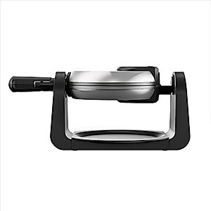 BLACK+DECKER Flip Waffle Maker, Silver, WM1404S
