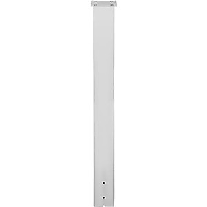 VEVOR Mailbox Post, 43" High Mailbox Stand, White Powder-Coated Mail Box Post Kit, Q235 Steel Post Stand Surface Mount Post for Sidewalk and Street Curbside, Universal Mail Post for Outdoor Mailbox