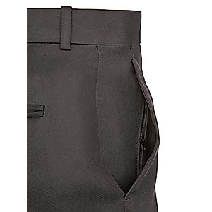 Perry Ellis Portfolio Men's Performance Dress Pant, Modern Fit, Non-Iron, Flat Front Stretch (Waist Size 30 - 42), Black, 38W x 30L