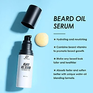 Elitribe Beard Grooming Kit - Light Scent without Overbearing, with a Heavy Metal Comb - Beard Care Kit for men.