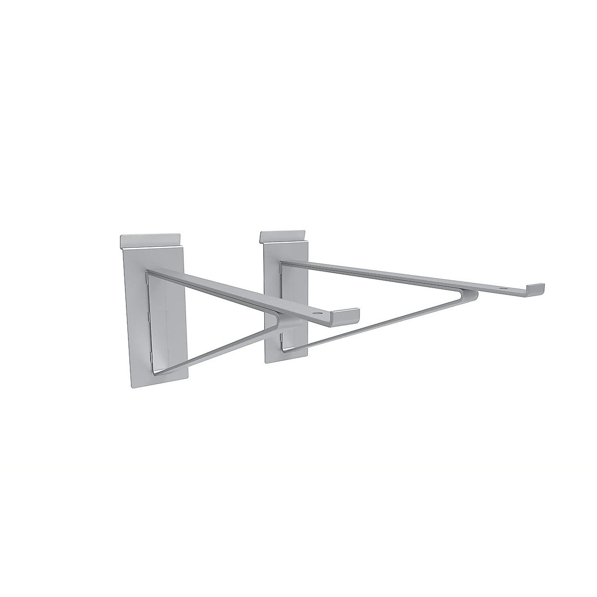 CrownWall Slatwall 14" Bracket Shelf - Storage - 1 Pair