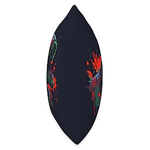 T Rex Dinosaur Tyrannosaurus T Tyrannosaurus Rex Dinosaur Scary Spooky Halloween Throw Pillow, 16x16, Multicolor