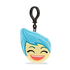 Global Horizons Disney Inside Out Reversible Plush Emoji Backpack Clip Keychain Set: Joy - Sadness - Anger - Disgust