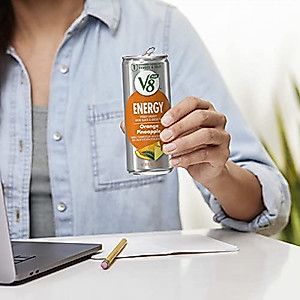V8 +ENERGY Orange Pineapple Energy Drink, 8 Ounce Can (Case Of 24)