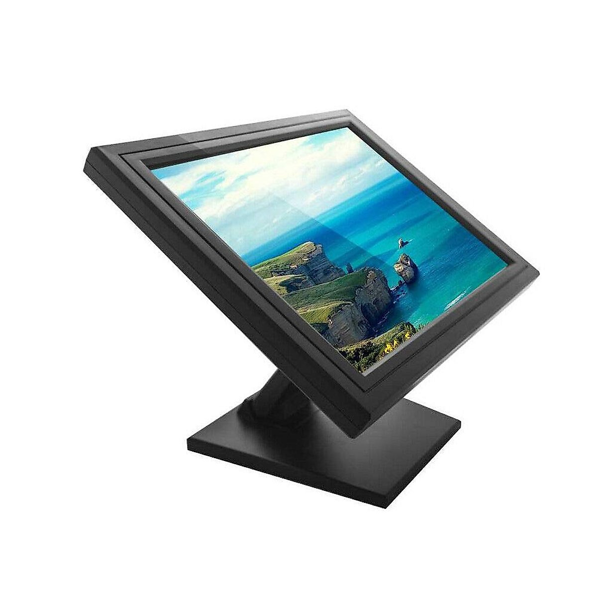 FLYHERO 17" Touch Screen USB Portable MonitorResolution Computer Display Touch Screen LED Monitor USB Interface POS Stand 1280 * 1024