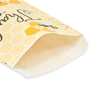 Sparkle and Bash Bumble Bee Party Favor Treat Bags for Baby Shower, Thank You (5x7 In, 100 Pack)