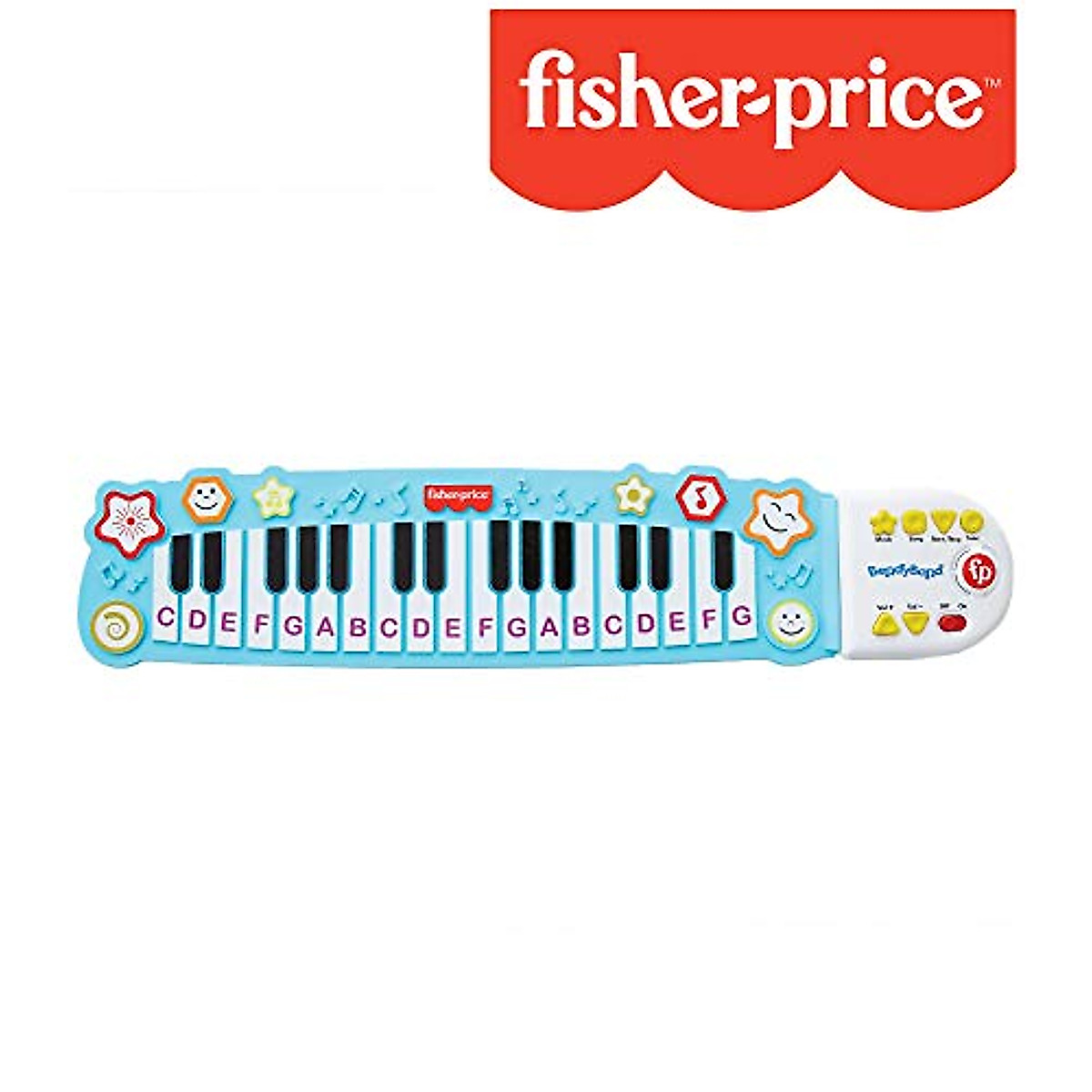 Fisher-Price BendyBand Roll-Up Drum Set, Electric Drums for Kids, Drum Mat, Drumsticks, 6 Percussion Instrument Sounds, Follow-Me Music Mode, Musical Toys for Toddlers, Ages 3+