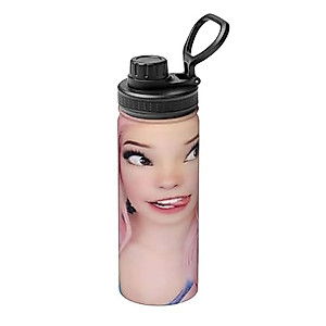 Eevikion Belle Artist Delphine Stainless Steel Insulated Tumbler Sports Water Bottle Hot and Cold Travel Cup 18oz