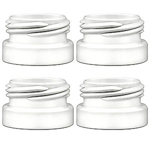 Maymom Bottle Thread Changer Compatible with Spectra 9 Plus Spectra S1 Spectra S2 Flange, Maymom Widemouth Flange, Avent Flange, Compatible with Lansinoh Bottle, Mam Bottle, Pigeon Bottle; 4pc/pk