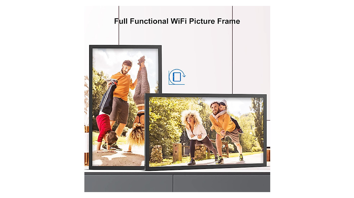 21.5-Inch Large Digital Picture Frame - with 5G Dual WiFi, 1920x1080 ...