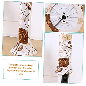 USHOBE Stand Fan Cover Home Accessories Sturdy Tower Fan Cover Electric Fan Cover Floor Fan Polyester Fan Covers Fan Protectors Fan Protector
