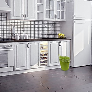 4 Gallon Trash Bags, Garbage Bags Waste Bin Strong Wastebasket Liners Bags for Kitchen Home Bedroom Bathroom Office-125 Counts (Clear White)