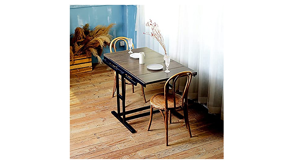 Brefhome Convertible 2-in-1 Shelf to Table | Space-Saving Furniture
