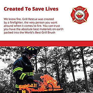 Grill Rescue BBQ Replaceable Scraper Cleaning Head, Bristle Free - Durable and Unique Scraper Tools for Cast Iron or Stainless-Steel Grates, Barbecue Cleaner (Replaceable Cleaning Head)