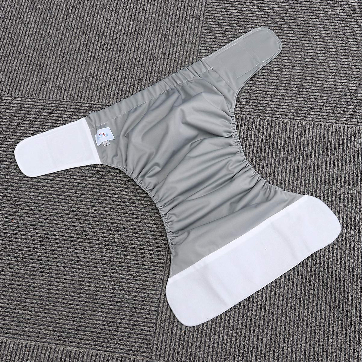 Healifty Reusable Adult Incontinence Underwear: Reusable Adults Cloth Diapers Large Adjustable Nappy Absorbent Urinary Briefs Pants for Women Men Disabled M Grey