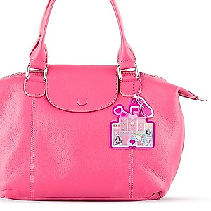 3D Pink Girl shaker Keychain,10 PCS Barbi Princess Key Pendant,Acrylic DIY Charms for Bracelet, Necklace Earring Bag Phone Pendant