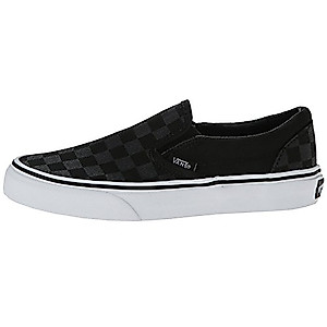 Vans Slip-On(TM) Core Classics (11.5 B(M) US Women / 10 D(M) US Men, (Checkered) Black/Black)