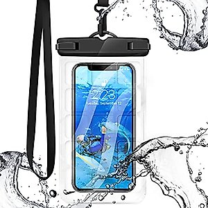 2021 Upgrade Universal Waterproof Phone Case, Pressure Grid Design, More sensitive IPX8 Waterproof Phone Bag, Compatible with iPhone 12 Pro 11 Pro Max XS Max XR X 8 7 Samsung Galaxy up to 7 Inches