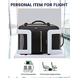 LOVEVOOK Travel Backpack for Women Men as Personal Item Flight Approved, 40L Luggage Carry On Backpack, 17.3inch Large Daypack Laptop Waterproof Outdoor Sports with 3 Packing Cubes, Black