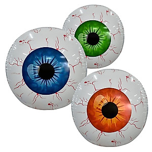 IAMAGOODLADY Halloween Decor Scary,Halloween Inflatables Eyeball Decorations Eyeballs Indoor Outdoor and Garden Halloween Decors Under Overstock Items Clearance Prime Scary Party Supplies