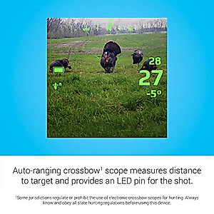 Garmin Xero X1i Crossbow Scope, Auto-ranging Crossbow Scope, 3.5X Magnification and Precise Illuminated Aim Points, 010-02212-00