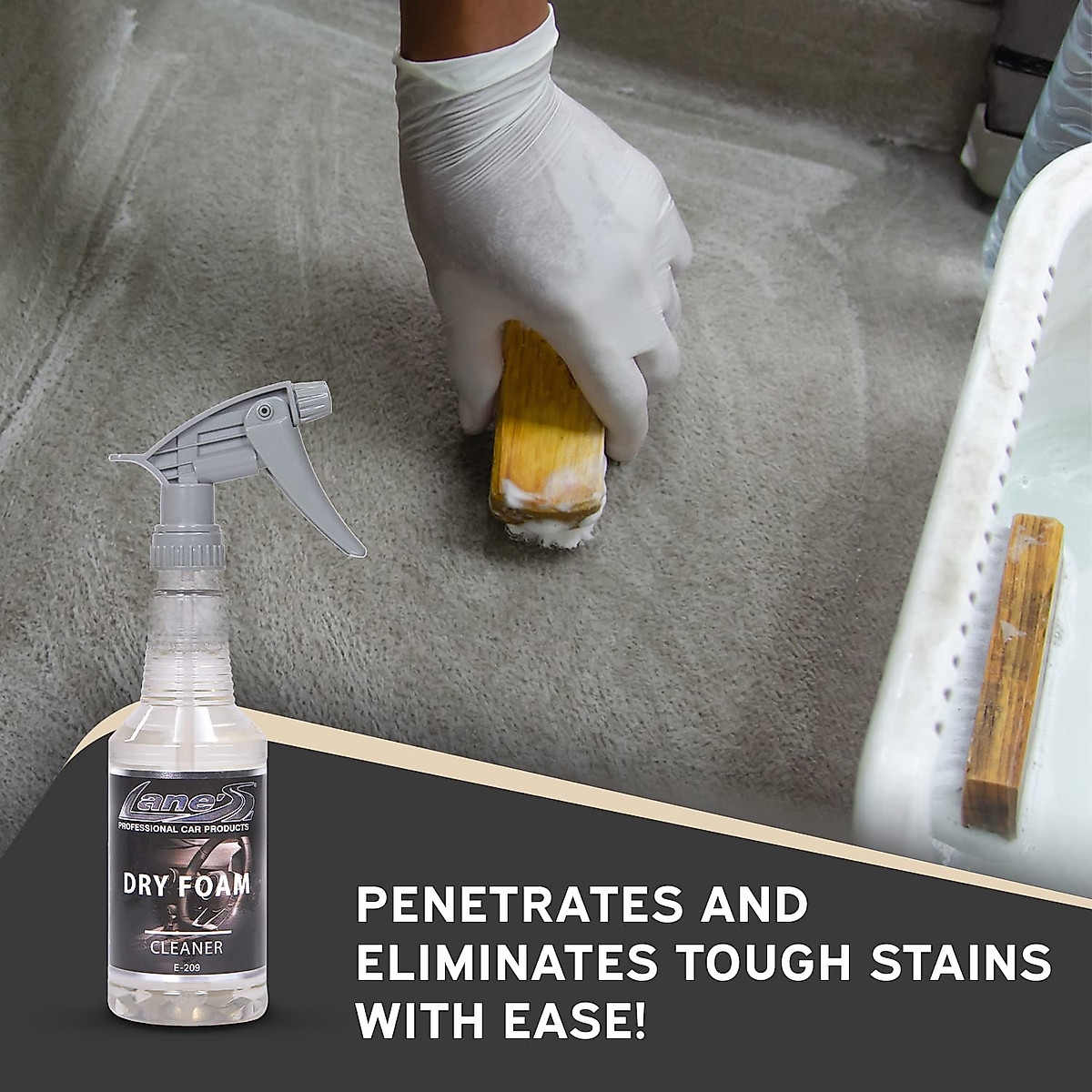 Lane’s Car Products Dry Foam Upholstery Cleaner - 32 oz