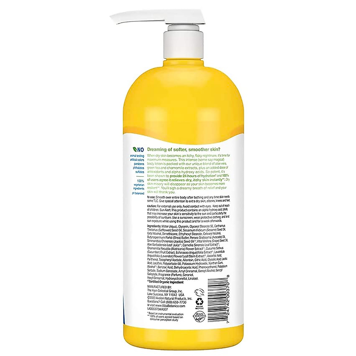 Alba Botanica Very Emollient Body Lotion, Maximum Dry Skin Formula, 12 Oz