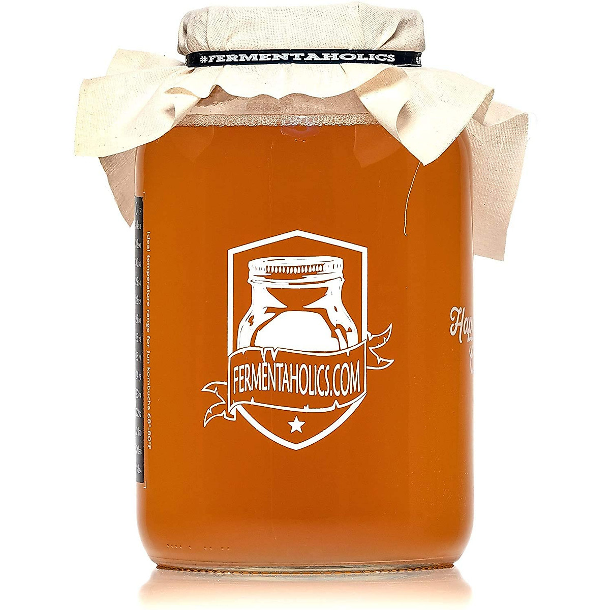 Fermentaholics ORGANIC Kombucha SCOBY With Twelve Ounces of Starter Tea - Live Starter Culture - Makes A One Gallon Batch - 1.5 Cups of Strong Mature Starter Tea - Brew Your Own Kombucha