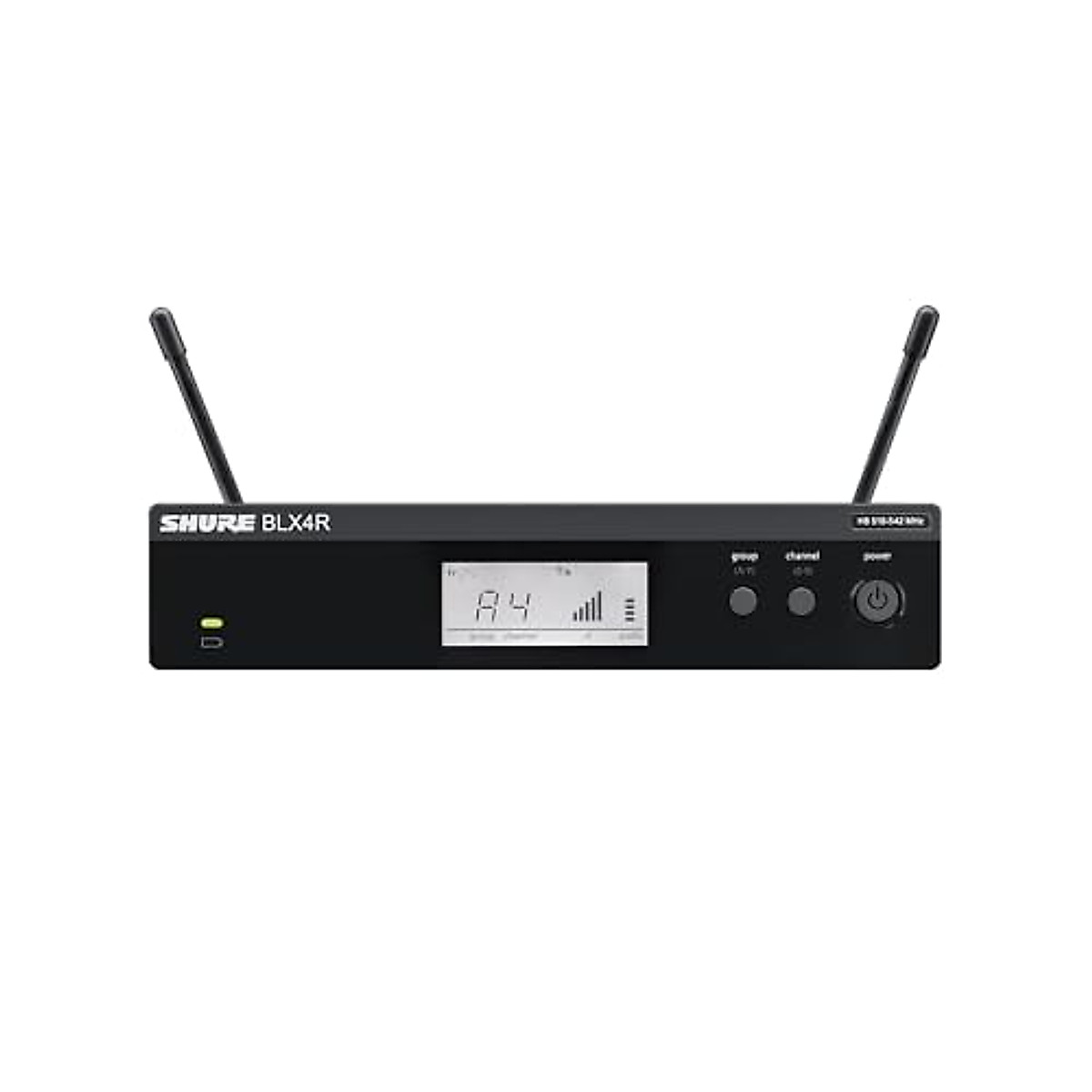 Shure BLX14R/SM35 Wireless Microphone System - 14-Hour Battery Life, 300 ft Range, UHF | SM35 Headset Mic, Single Channel Rack Mount Receiver | H9 Band (BLX14R/SM35-H9)