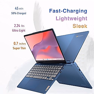 Lenovo Flex 3i 2-in-1 Chromebook Tablet - 12.2" Touchscreen, Wi-Fi 6, USB-C, Long Battery Life, HDMI, 4GB RAM, 64GB eMMC - Kids Laptop