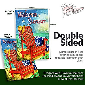 Seasonal Garden Flags Set of 10 12x18 Inch Double Sided Yard Flag Pack with Anti-Wind Clip and Stopper Outdoor Decorative Holiday Flags Small Spring Welcome Easter Banners for Outside