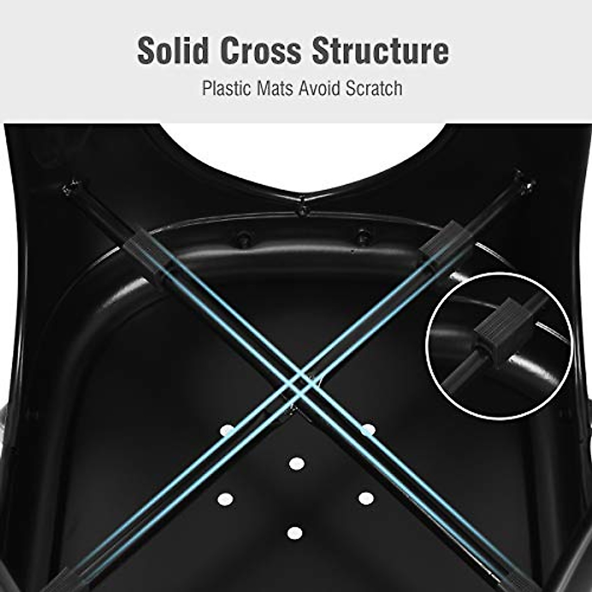 COSTWAY Metal Bar stools Set of 4, with Removable Back, Cafe Side Chairs with Rubber Feet, Stylish and Modern Chairs, for Kitchen, Dining Rooms, and Side Bar