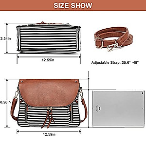 Crossbody Bags for Women, Large Capacity Canvas Travel Purses and Handbags for Women, Shoulder Messenger Bag for Daily Use