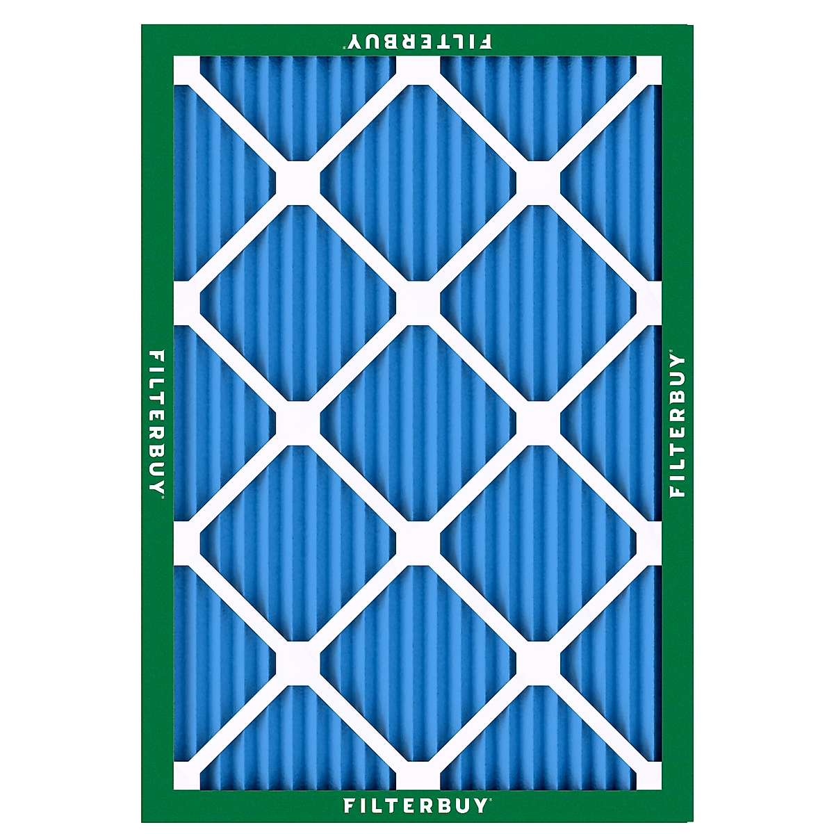 Filterbuy 20x25x1 Air Filter MERV 13 Optimal Defense (2-Pack), Pleated HVAC AC Furnace Air Filters Replacement (Actual Size: 19.50 x 24.50 x 0.75 Inches)