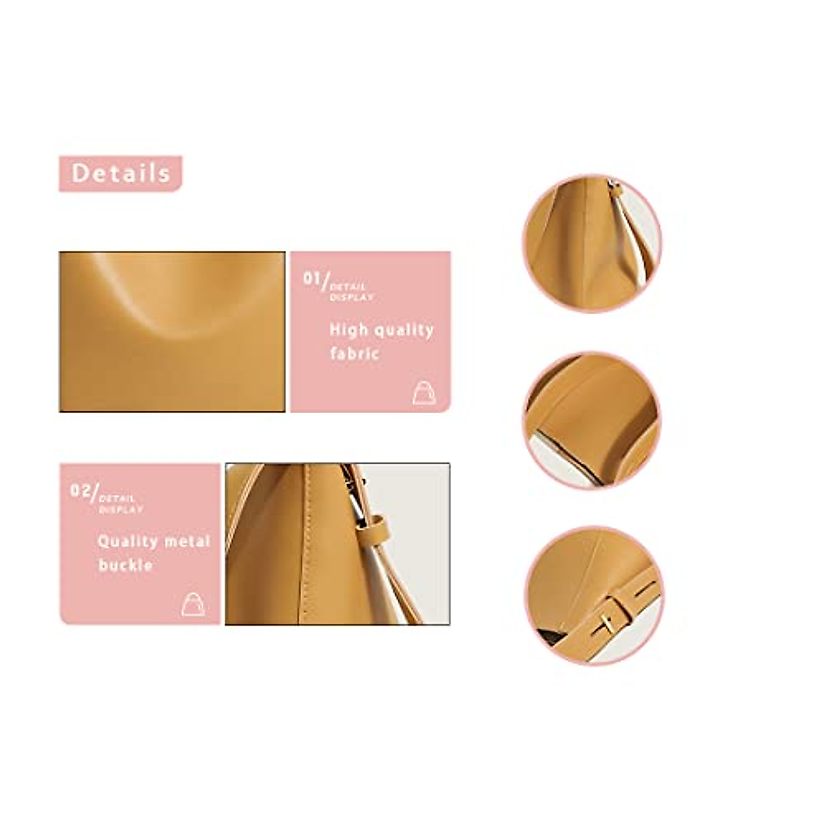 XMLiZhiGu Purse for Women Womens Handbag Top Handle Shoulder Bag Bucket Bag Satchel Purse Work Bag White HMCD-9064