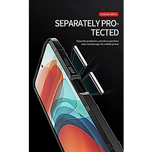 Ysnzaq for Xiaomi Redmi Note 10 Pro 5G (Not 4G) Rugged Slim Case with Heavy Duty Shockproof Military Grade Anti-Fall Anti-Scratch and Camera Lens Protector Cover for Xiaomi Poco X3 GT 5G HD Black