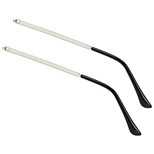 1 Pair Metal Eyeglass Replacement Arm, Eyewear Frame Temple Replacement Universal Sunglasses Arm Legs Replacement for Thin Metal Glasses, Sunglasses（Silver）