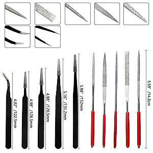 WMYCONGCONG 24 PCS Gundam Model Tools Kit Hobby Building Tools Craft Set for Basic Model Building, Repairing and Fixing