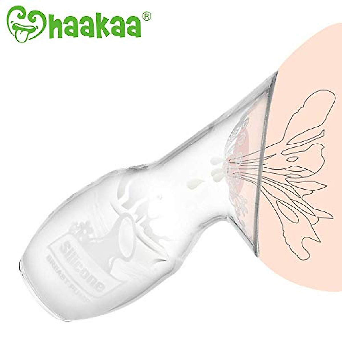 Haakaa Silicone Breast Pump 4 oz/100 ml, BPA FREE Manual Breast Pump 100% Food Grade Silicone BPA PVC and Phthalate Free