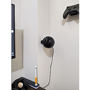 Microphone Gooseneck Table Mounts,Wall Microphone Mount,Microphone Stand 5/8 Male,Microphone Flange Mount Ideal for Various Mounting Devices& Black 1Pack