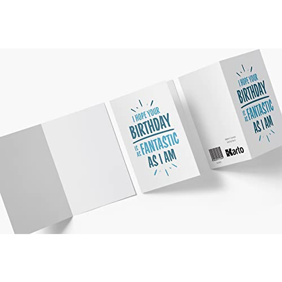 Funny Birthday Card For Men and Women, Large 5.5 x 8.5 Happy Birthday Card For Husband, Birthday Card For Brother - Birthday Card For Sister, Birthday Card For Son, Mom, Dad - Karto - As Fantastic