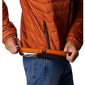 Columbia Men's Powder Lite Jacket, Warm Copper/Black, Medium