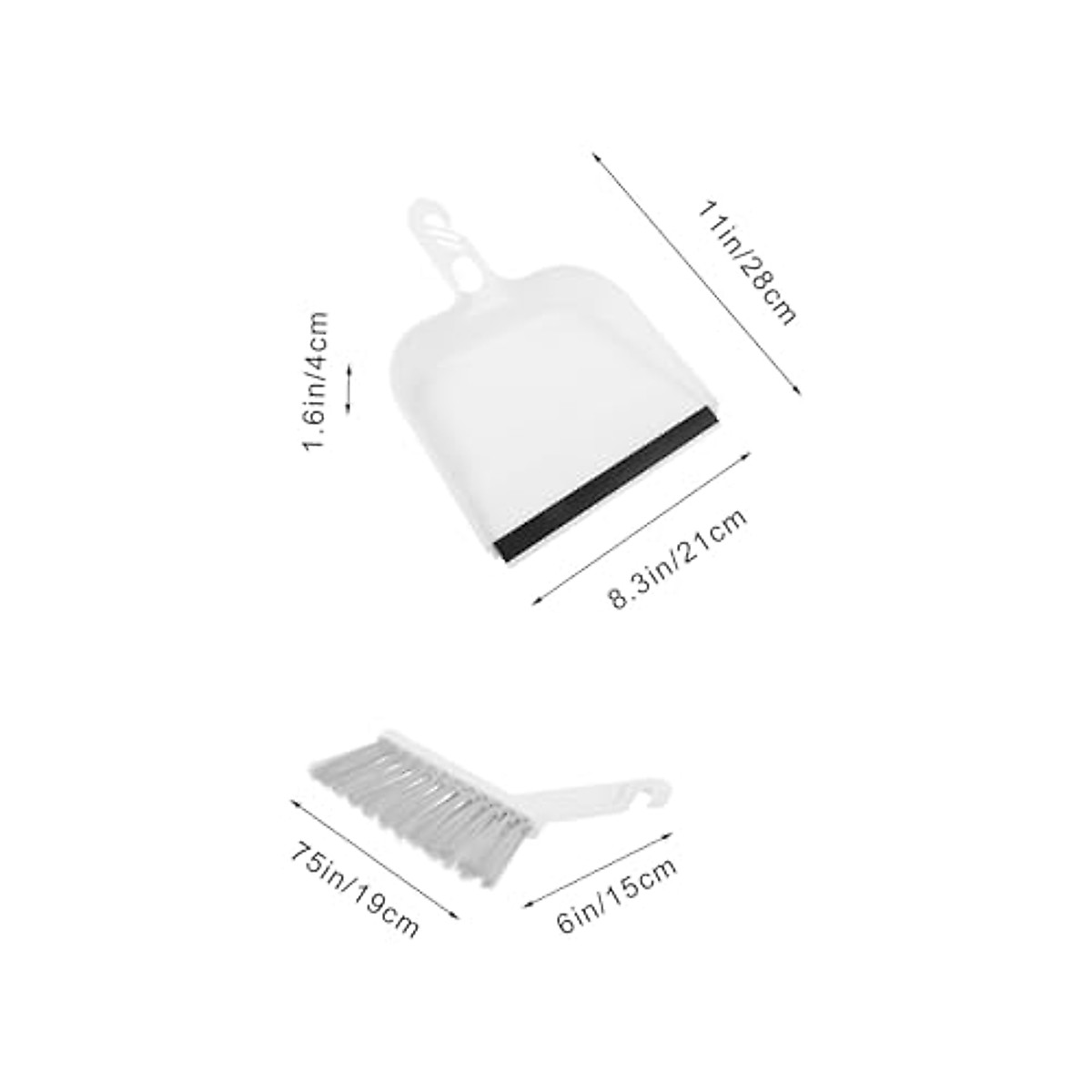 1 Set Mini Table Broom Table Whisk Broom Whisk Broom Small Keyboard Brush Cleaner Mini Cleaning Tool Hand Brush Mini Desktop Broom Multi-Function Mini Dustpan White Plastic HAWILLOSCH