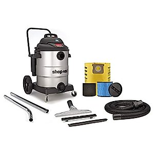 Shop-Vac 9627810 16 Gallon 6.5 Peak HP Contractor Wet Dry Vacuum, Stainless Steel