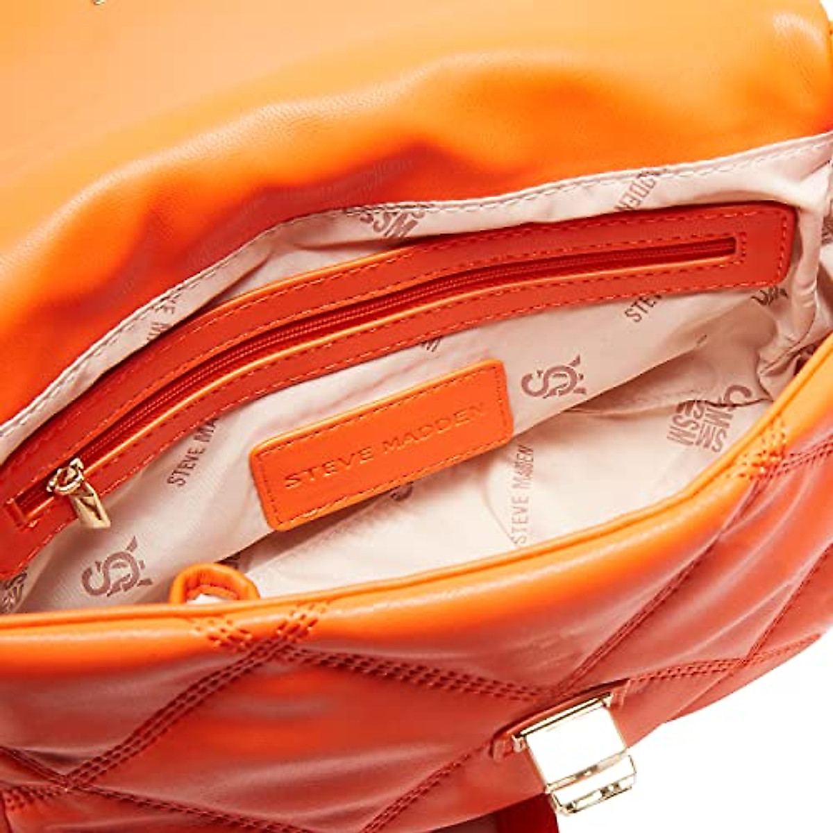 Steve Madden TRIXIES Quilted Crossbody, Orange