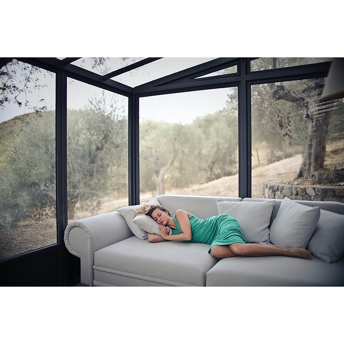 DERRILLA Universal Metal Sectional Couch Connectors Interlocking Furniture Clips Sofa Connector Brackets with Screws (Black, 4)